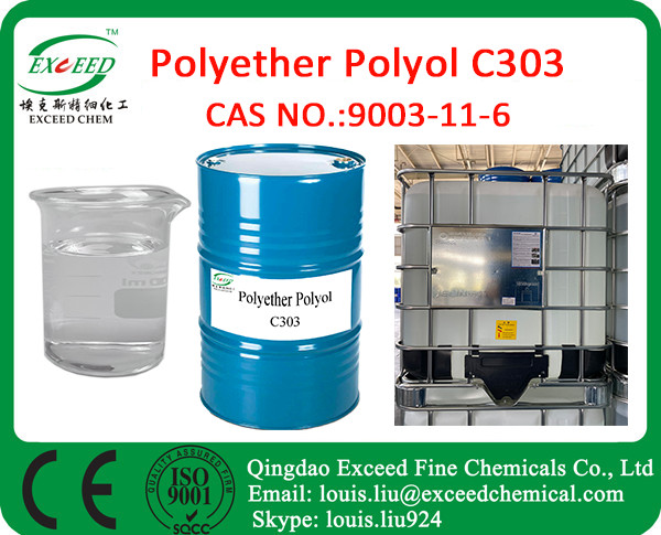 Polyether Polyol C303 as Crosslinking Agent for Rigid Foam Plastics or Elastomers